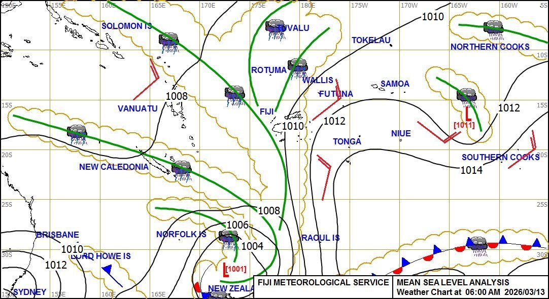 Weather Map - Fiji Meteorological and Hydrological Services