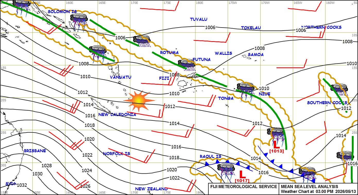 Weather Map - Fiji Meteorological and Hydrological Services