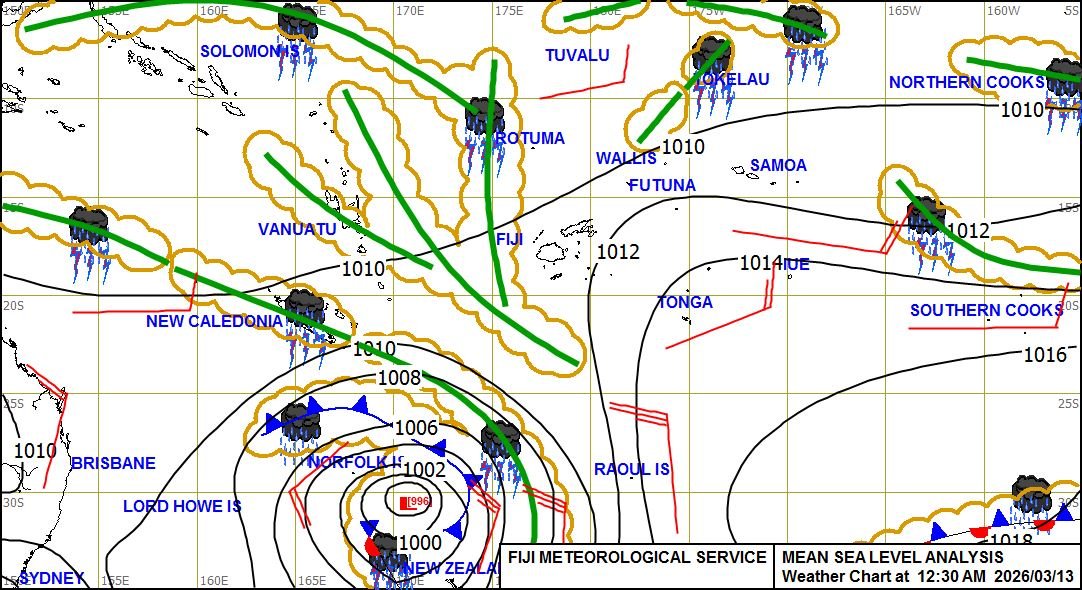 Weather Map - Fiji Meteorological and Hydrological Services