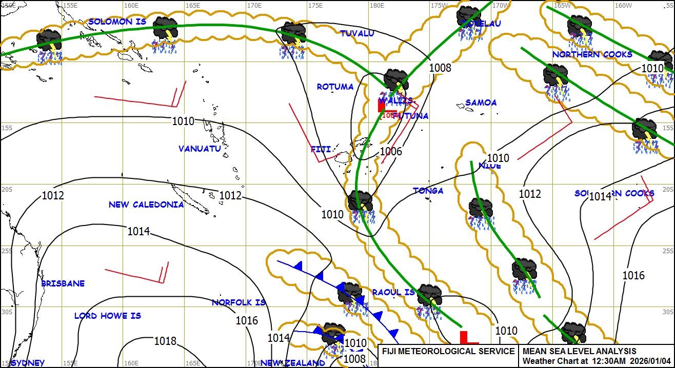 Weather Map - Fiji Meteorological and Hydrological Services