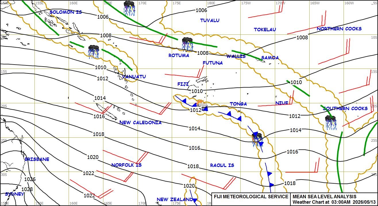 Weather Map - Fiji Meteorological and Hydrological Services