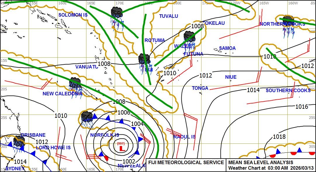 Weather Map - Fiji Meteorological and Hydrological Services