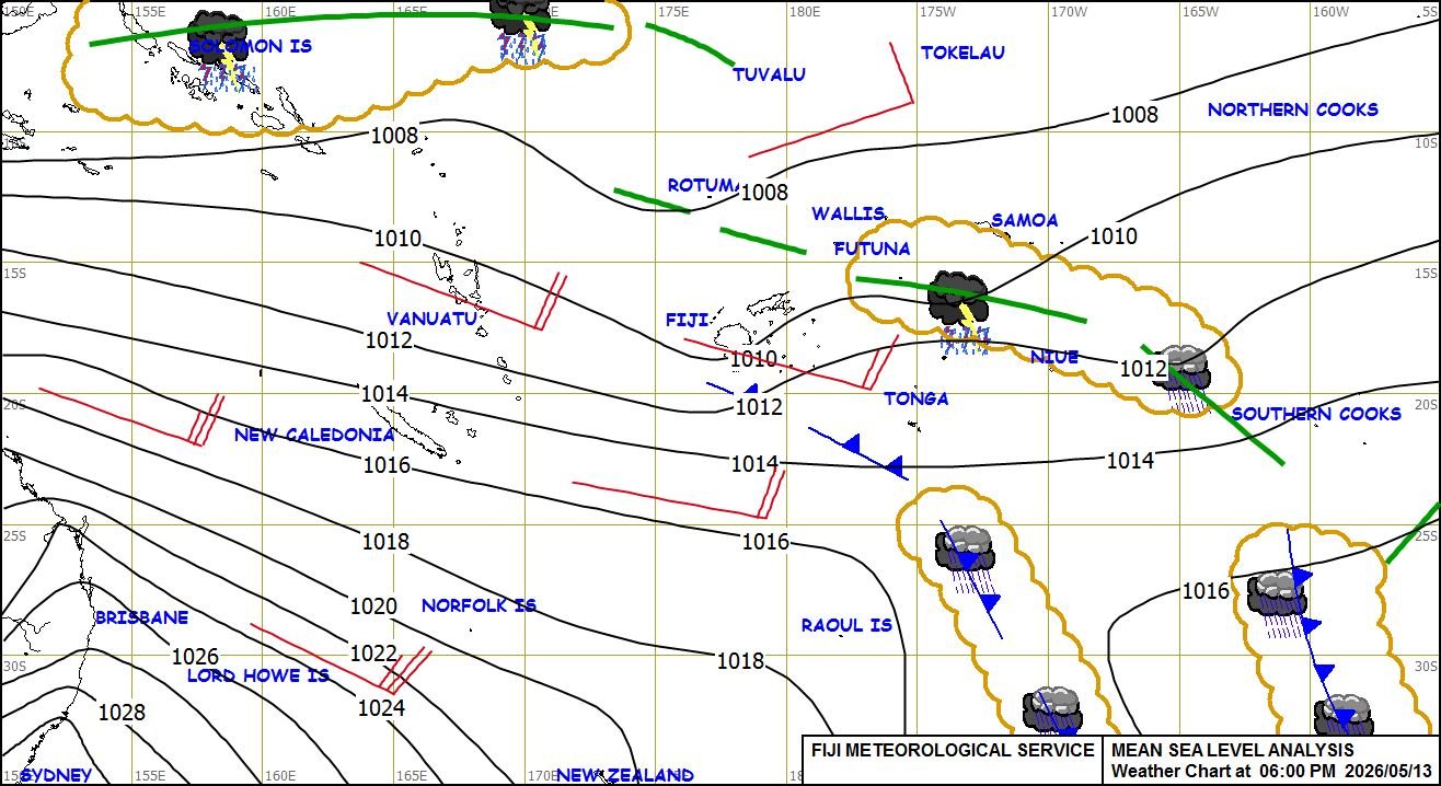 Weather Map - Fiji Meteorological and Hydrological Services