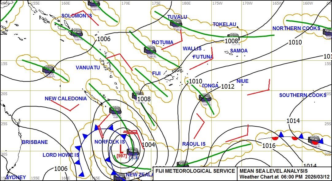 Weather Map - Fiji Meteorological and Hydrological Services