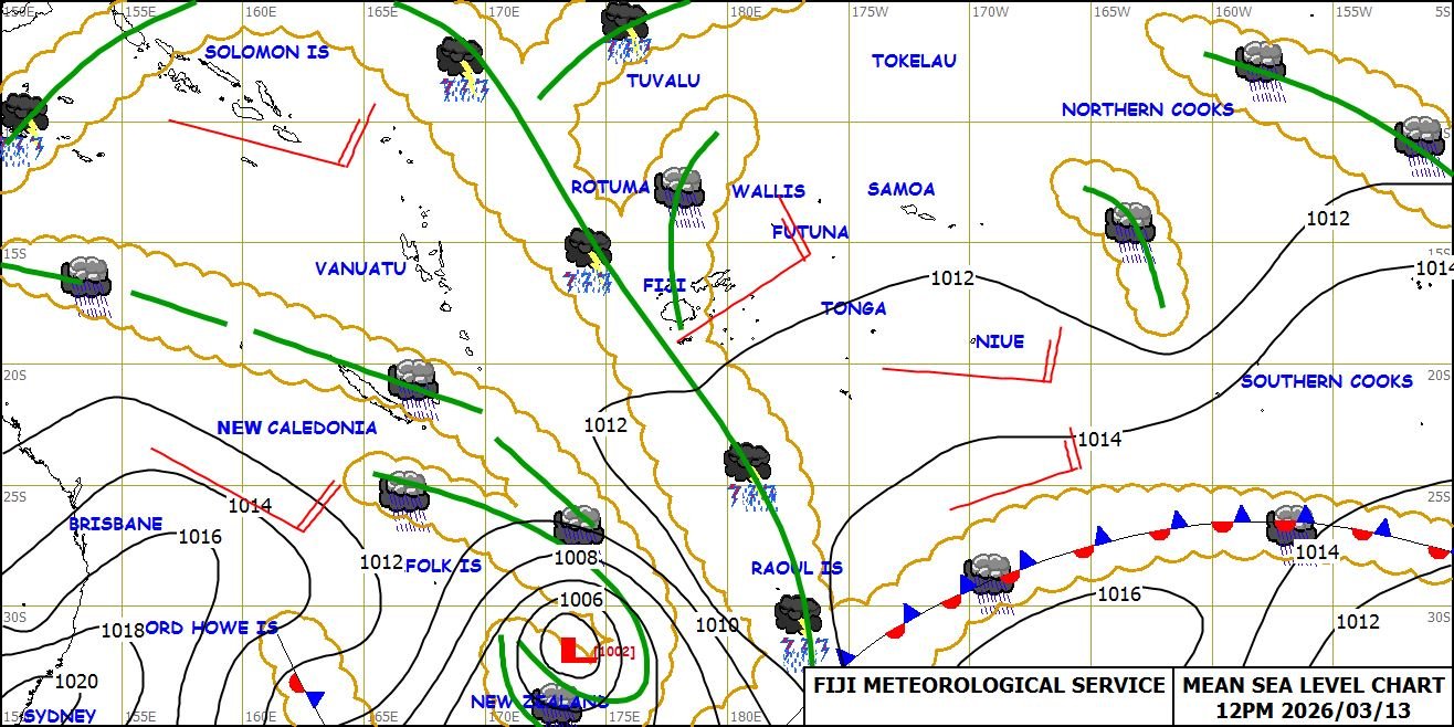 Weather Map - Fiji Meteorological and Hydrological Services