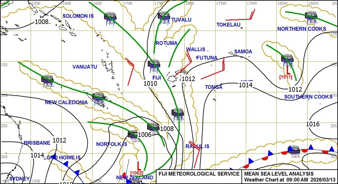 Weather Map - Fiji Meteorological and Hydrological Services